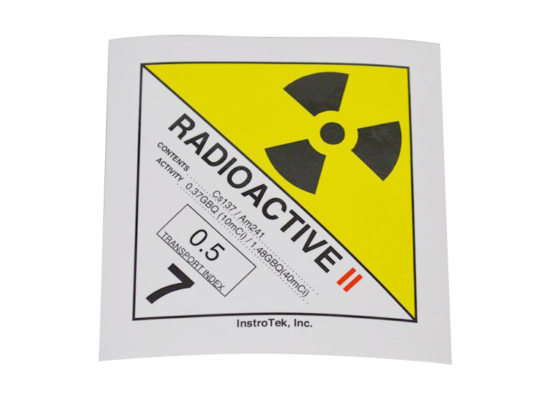 Yellow II Transport Label - All Gauges | InstroTek, Inc.